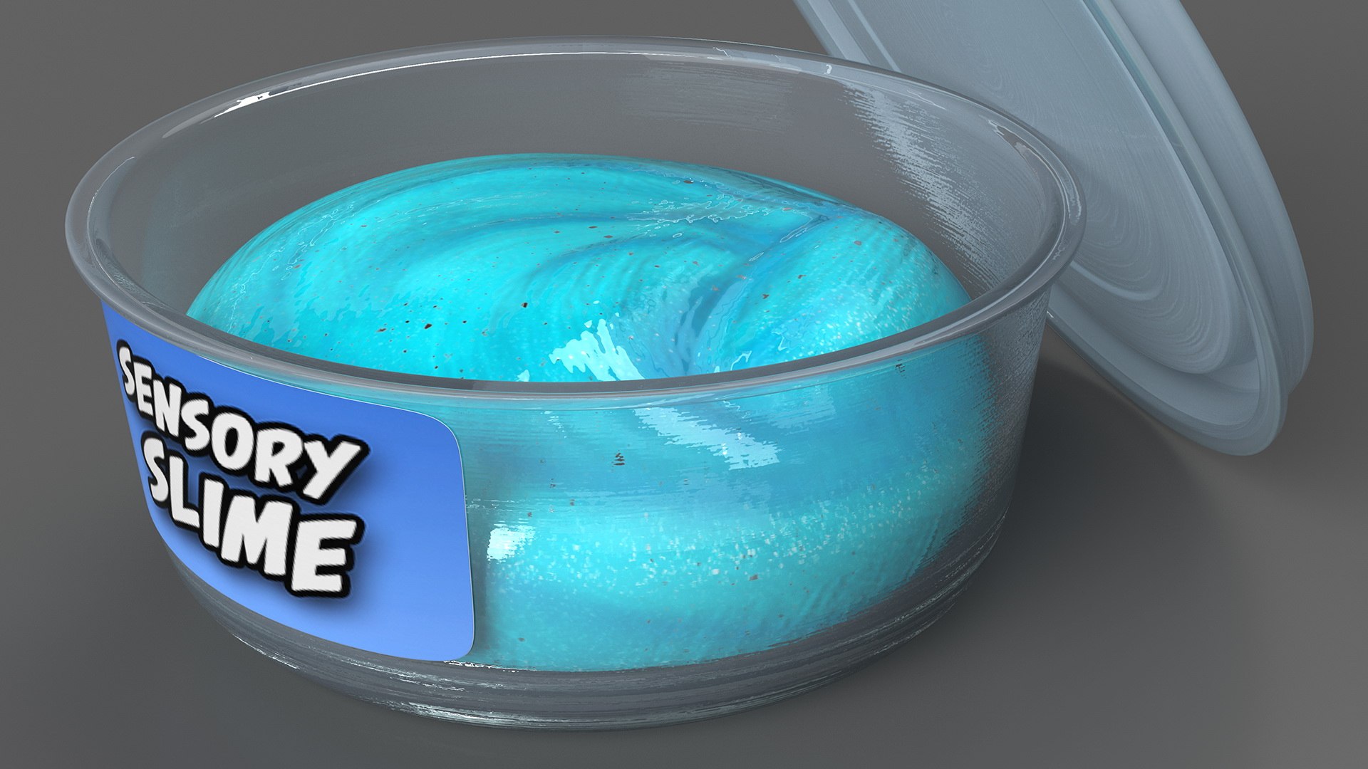 Pot Blue Toy Slimes 3D - TurboSquid 2113207