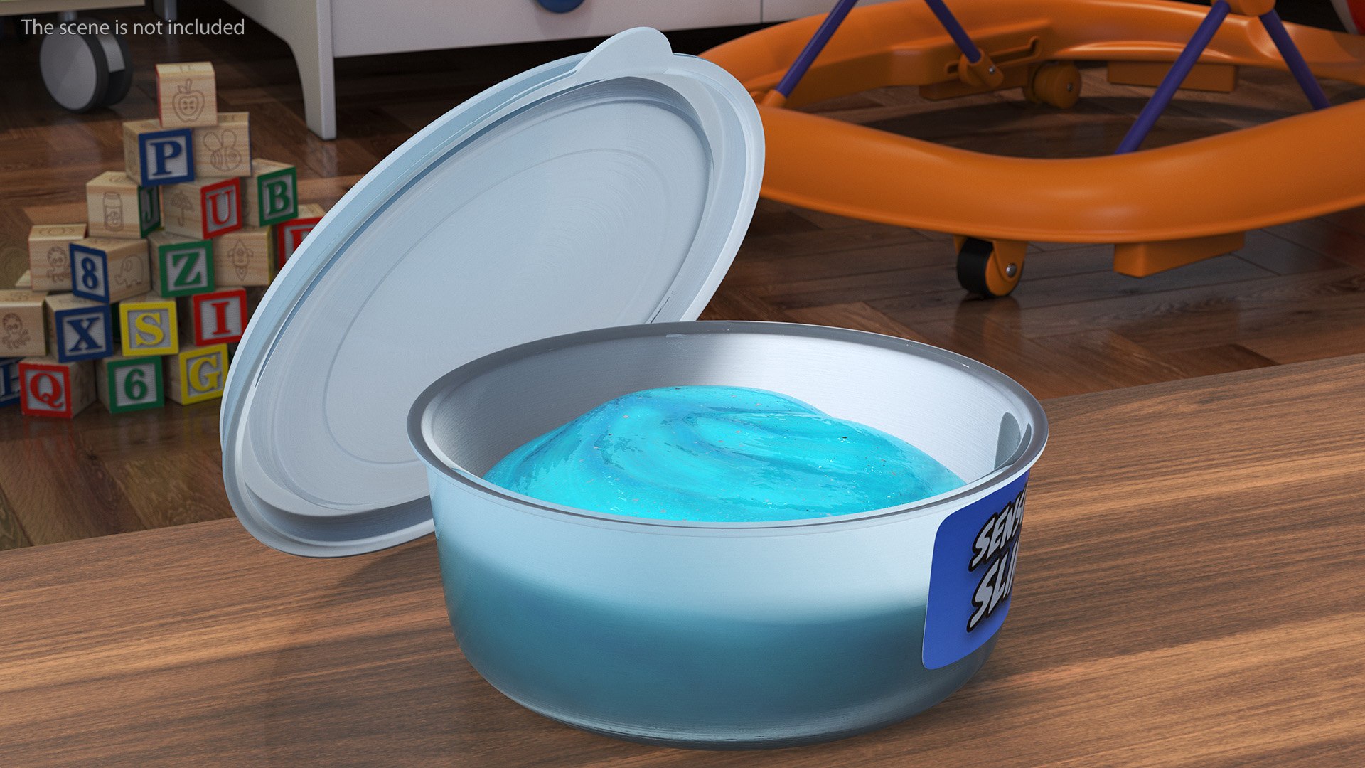 Pot Blue Toy Slimes 3D - TurboSquid 2113207