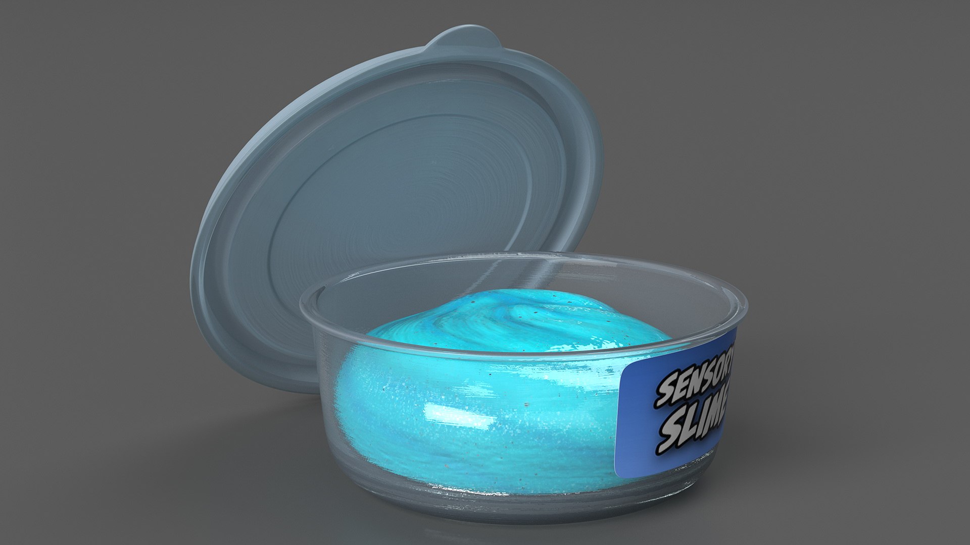 Pot Blue Toy Slimes 3D - TurboSquid 2113207