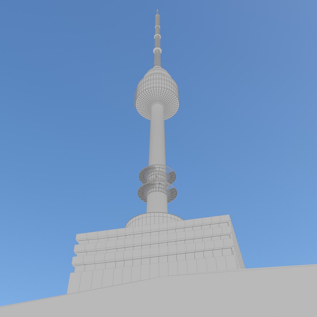 3D n seoul tower terrain model - TurboSquid 1533006