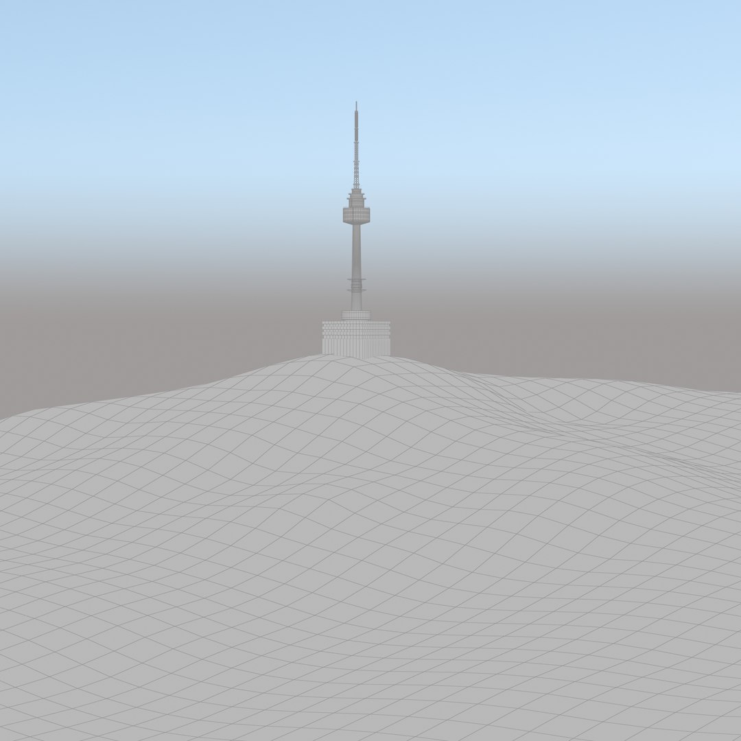 3D n seoul tower terrain model - TurboSquid 1533006