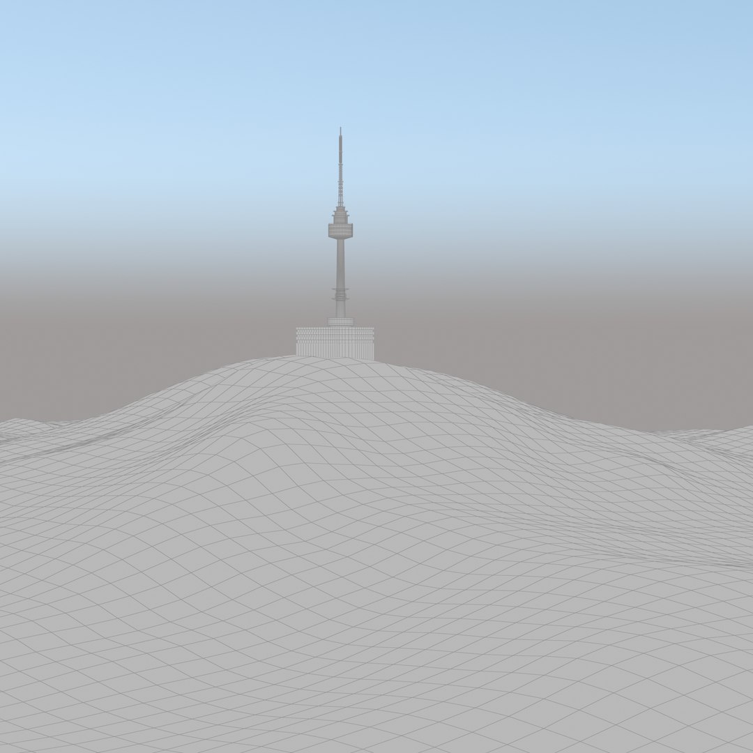 3D n seoul tower terrain model - TurboSquid 1533006