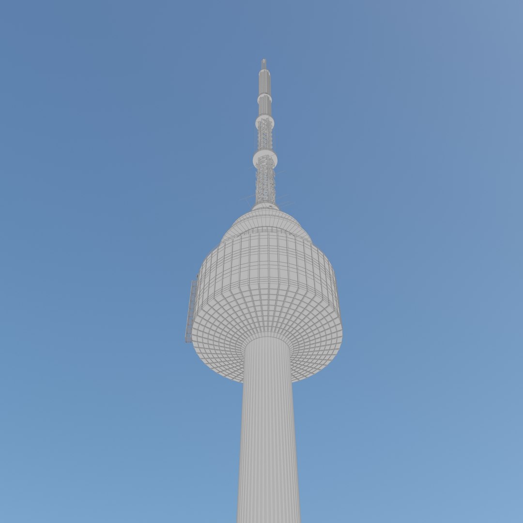 3D n seoul tower terrain model - TurboSquid 1533006