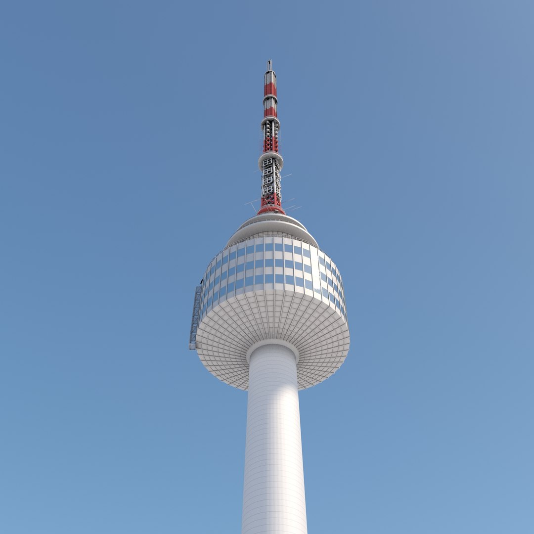 3D n seoul tower terrain model - TurboSquid 1533006