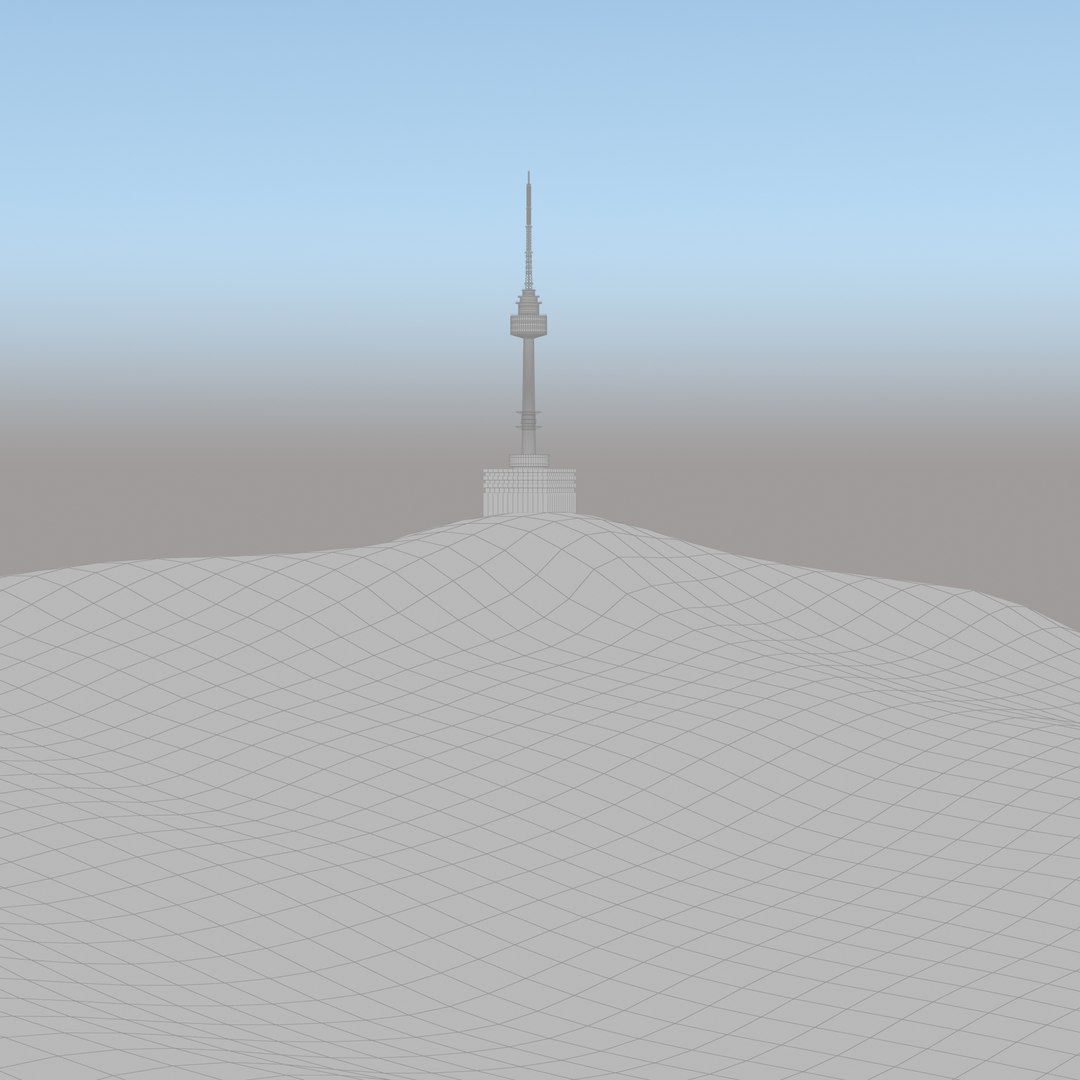 3D n seoul tower terrain model - TurboSquid 1533006
