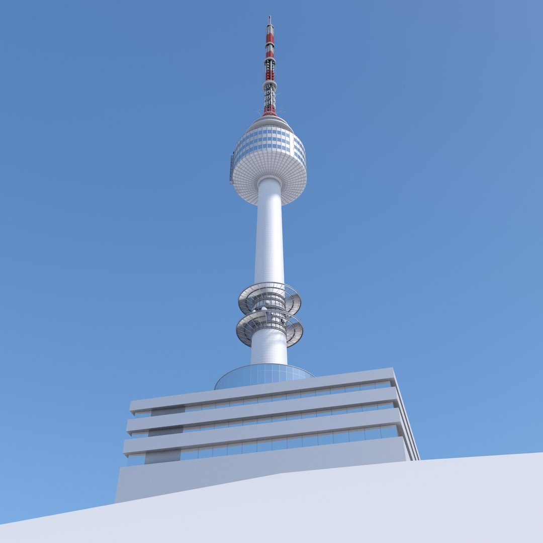 3D n seoul tower terrain model - TurboSquid 1533006