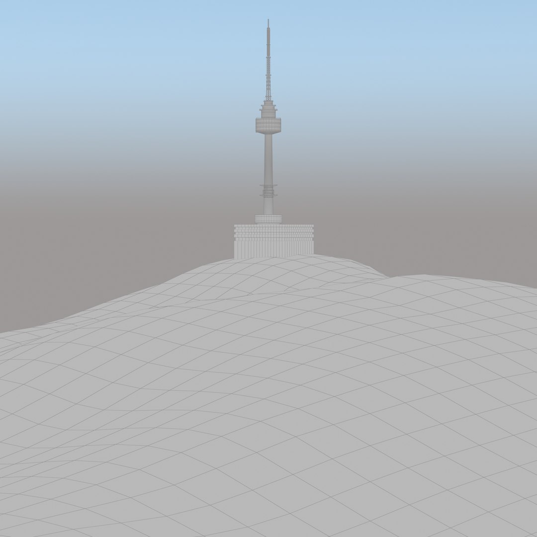 3D n seoul tower terrain model - TurboSquid 1533006