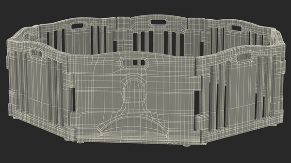 Baby Playpen Octagon 3D - TurboSquid 1838071