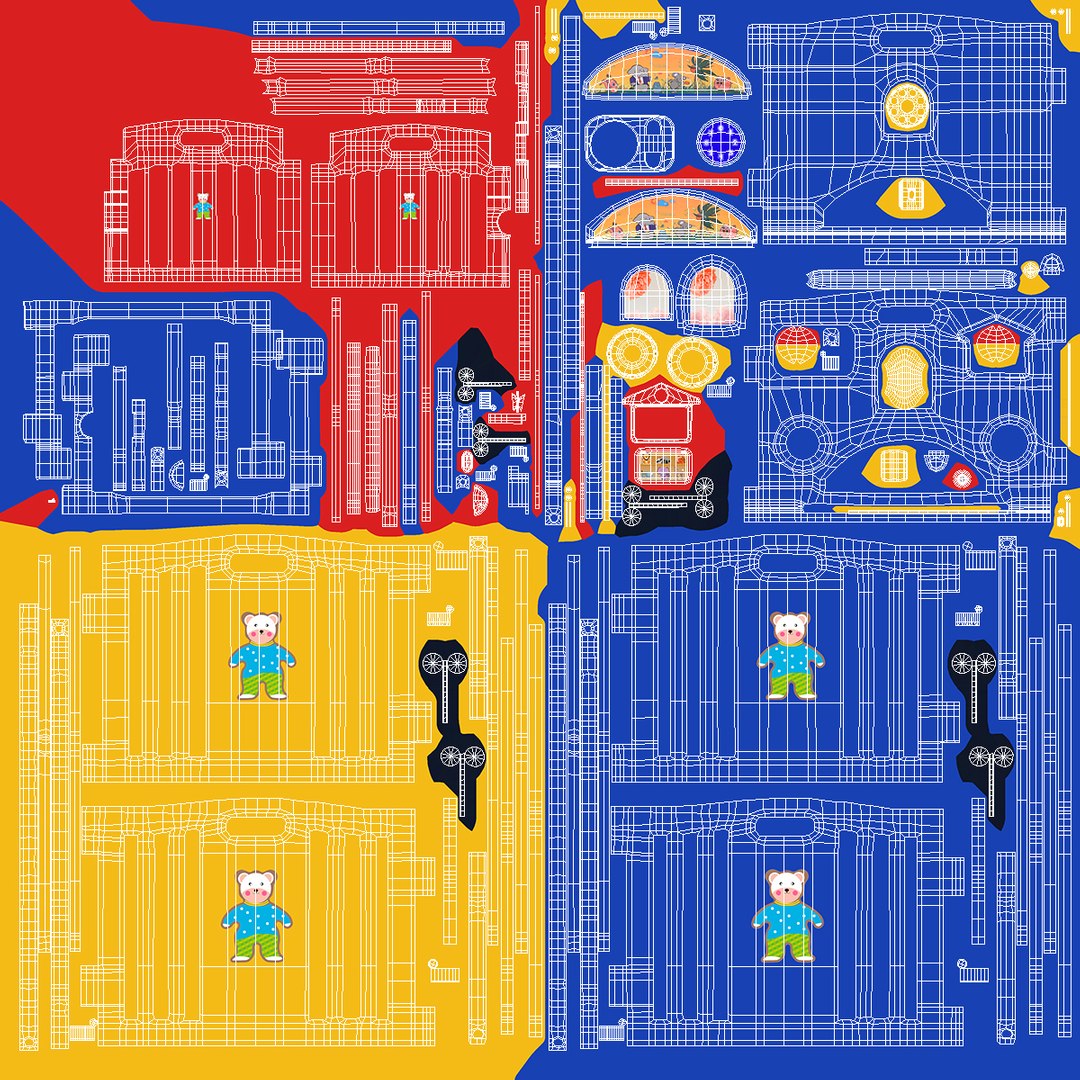 Baby Playpen Octagon 3D - TurboSquid 1838071