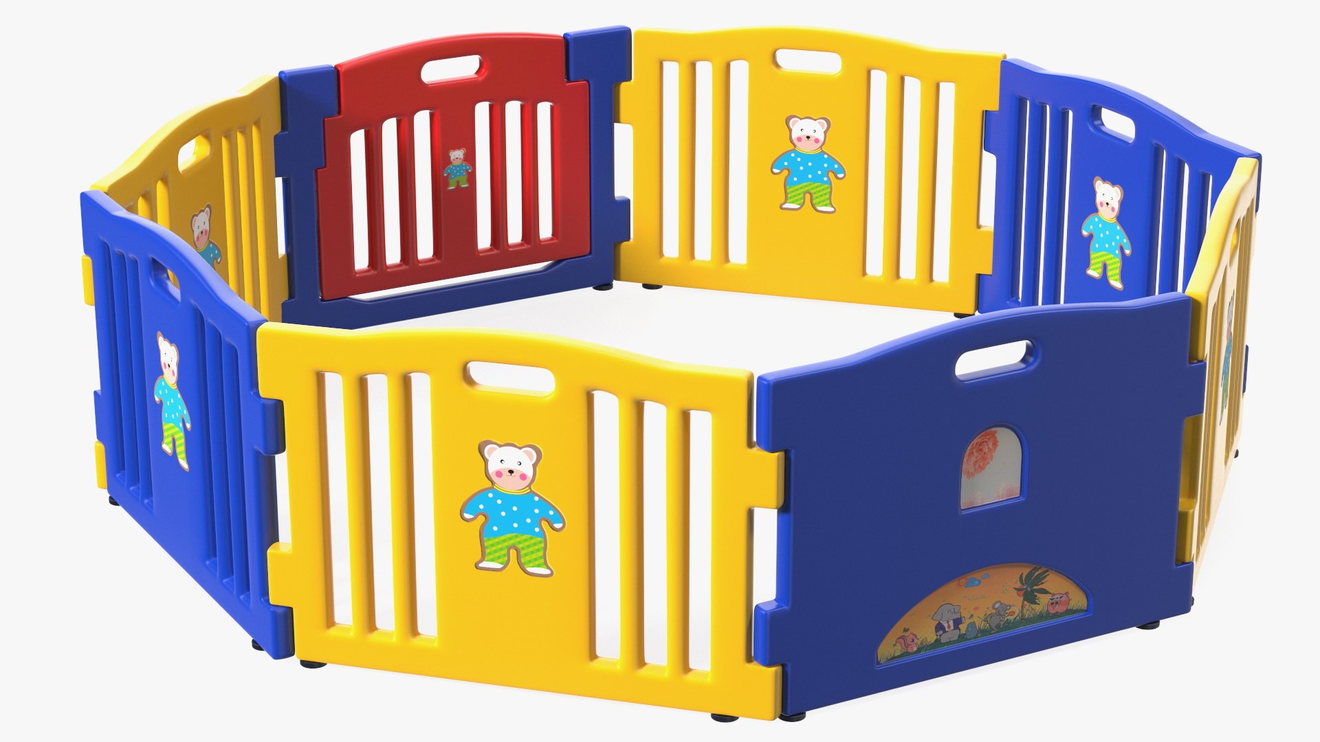 Baby Playpen Octagon 3D - TurboSquid 1838071