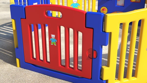 Baby Playpen Octagon 3D - TurboSquid 1838071