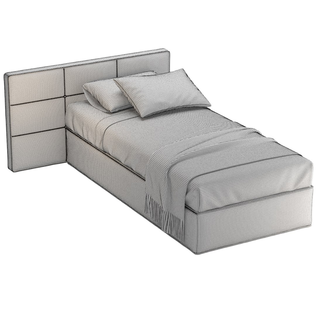 Single Bed 3D Model - TurboSquid 1513569