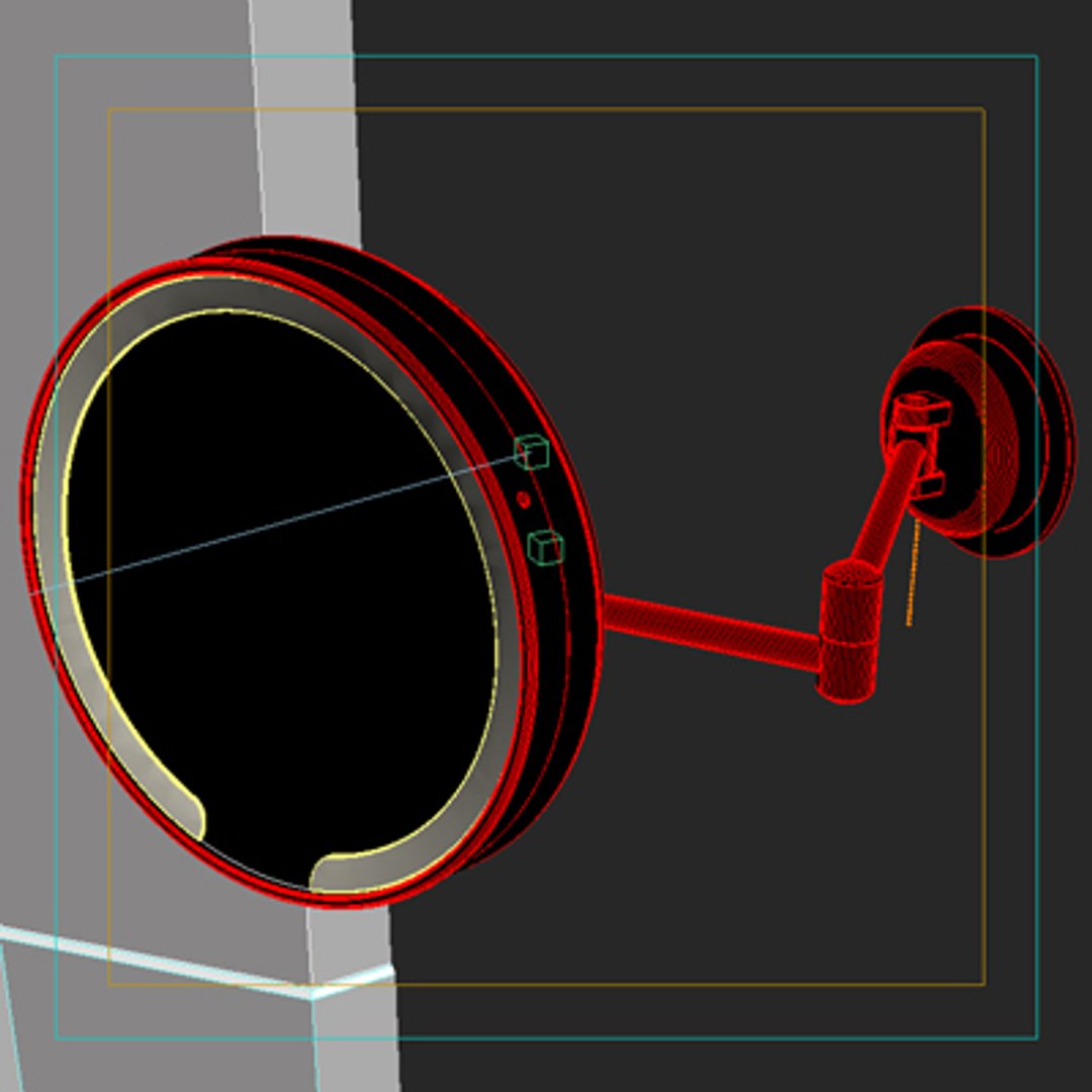 Illuminated Shaving Mirror 3d Model