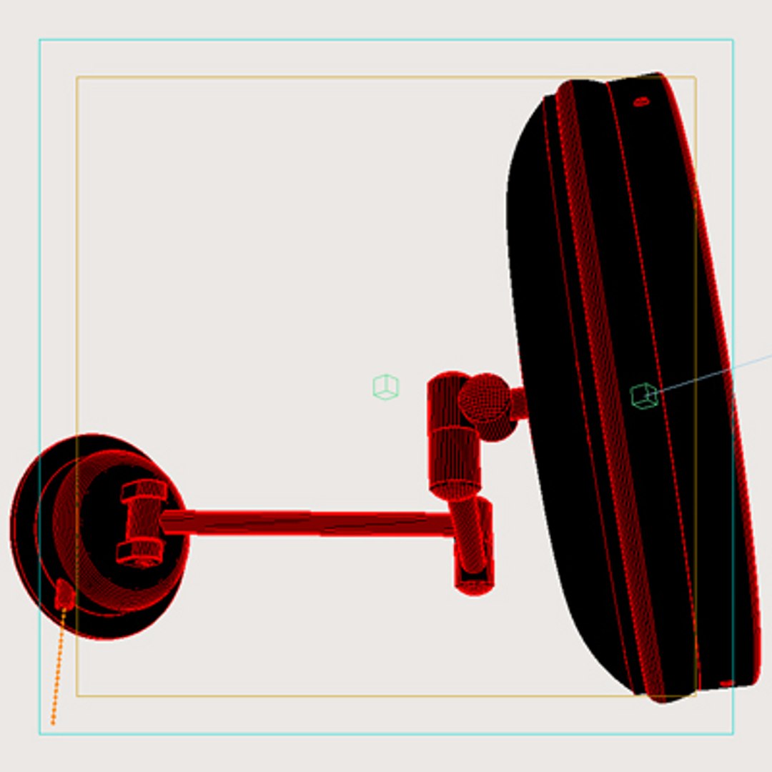 Illuminated Shaving Mirror 3d Model