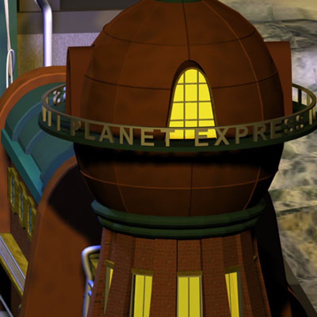 Planet Express 01 Future City 3d Model