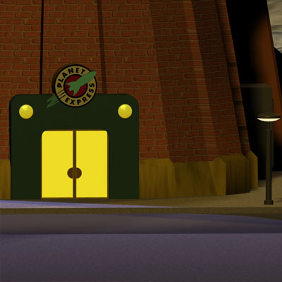 Planet Express 01 Future City 3d Model