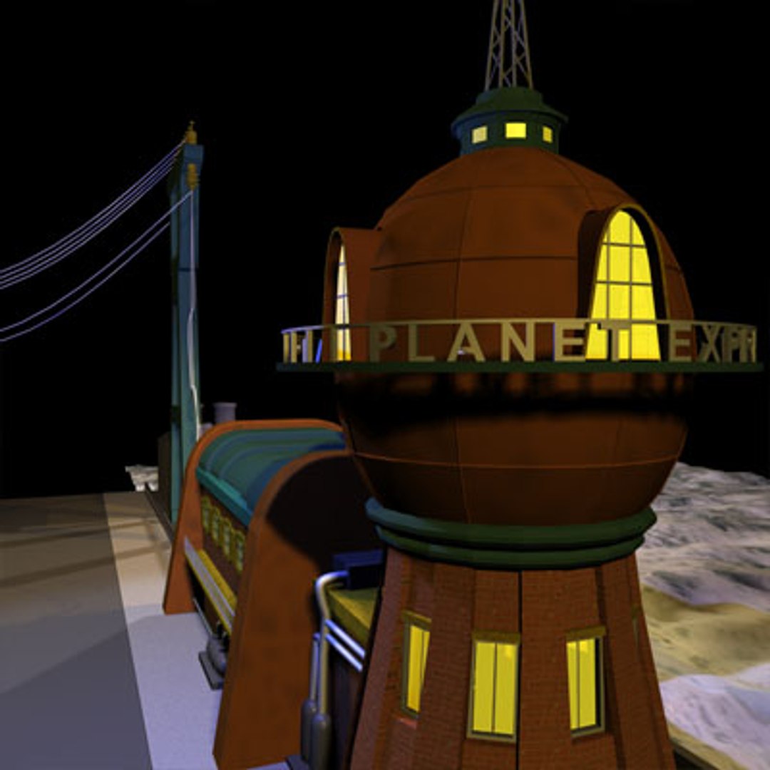 Planet Express 01 Future City 3d Model