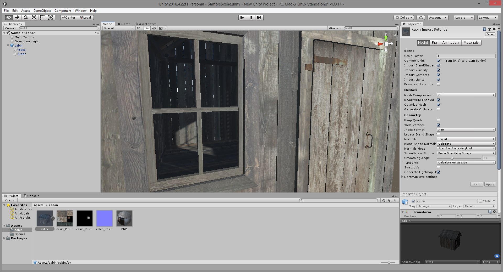 Wooden Cabin Model - TurboSquid 1571021
