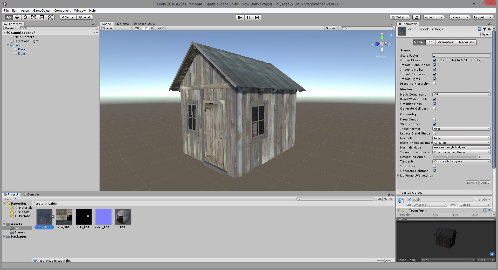 Wooden Cabin Model - TurboSquid 1571021