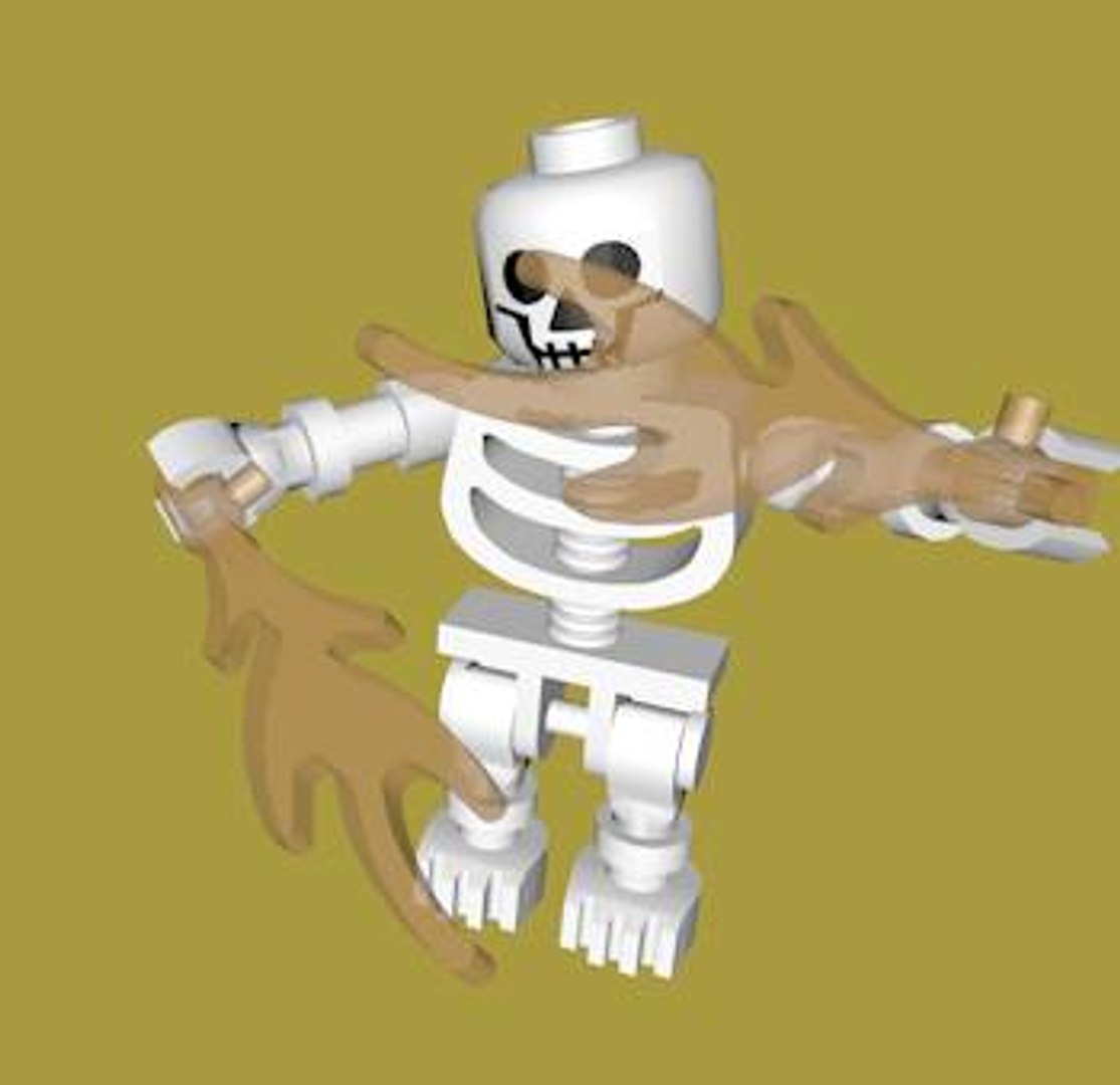 Lego Skeleton Army Rigged 3d 3ds