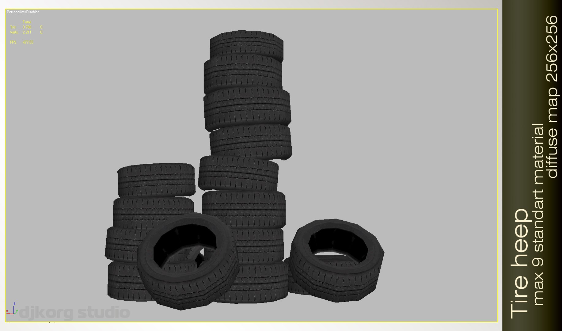 3d Model Tire Stack