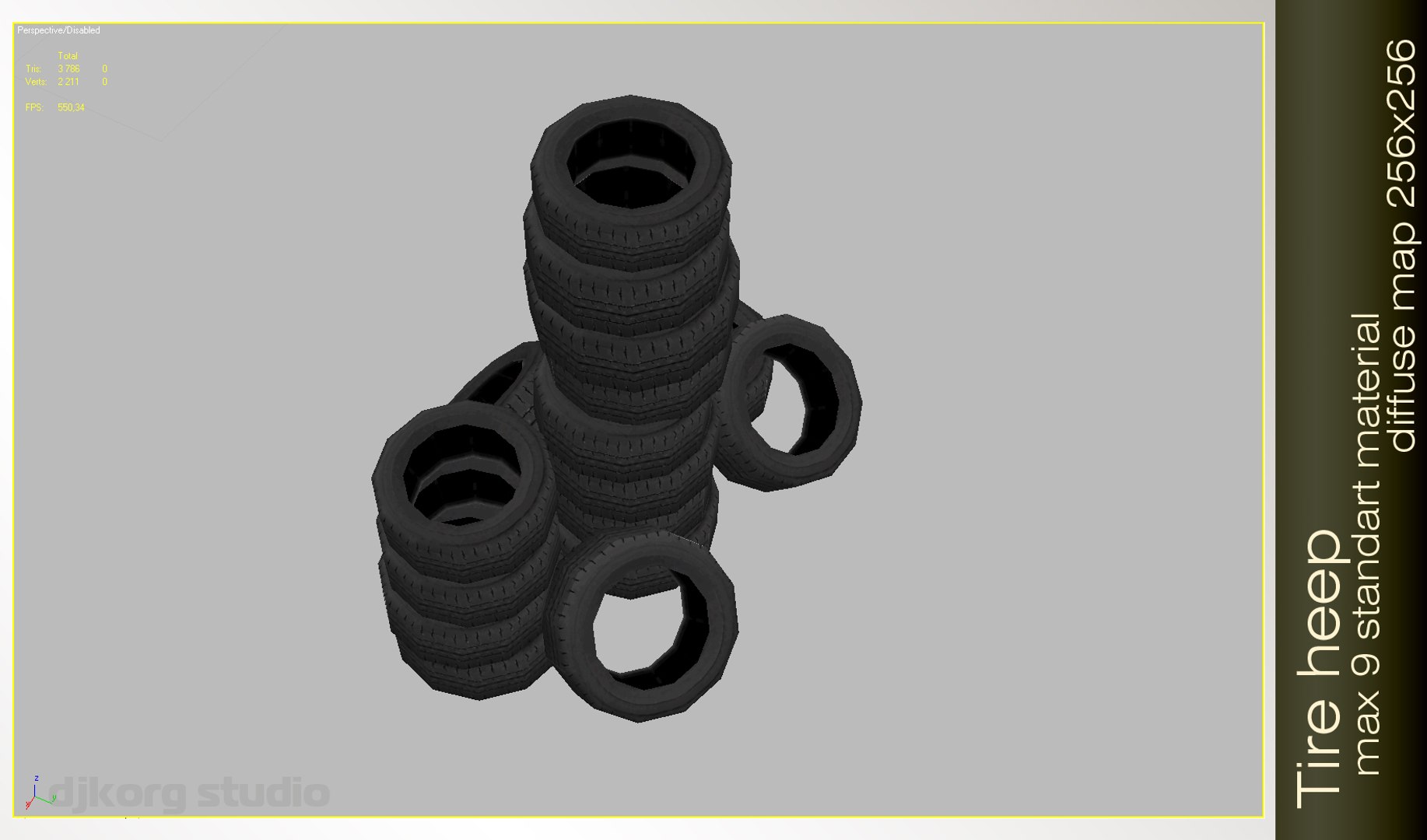3d Model Tire Stack