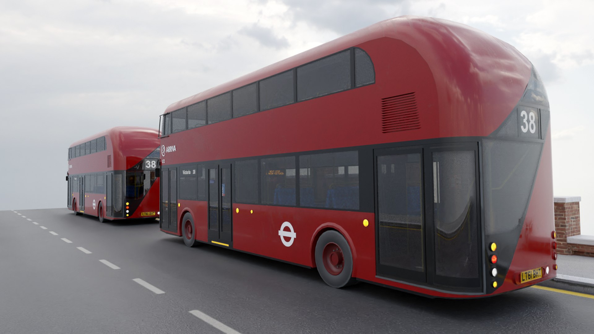3D Red Routemaster London Bus Model - TurboSquid 2205026