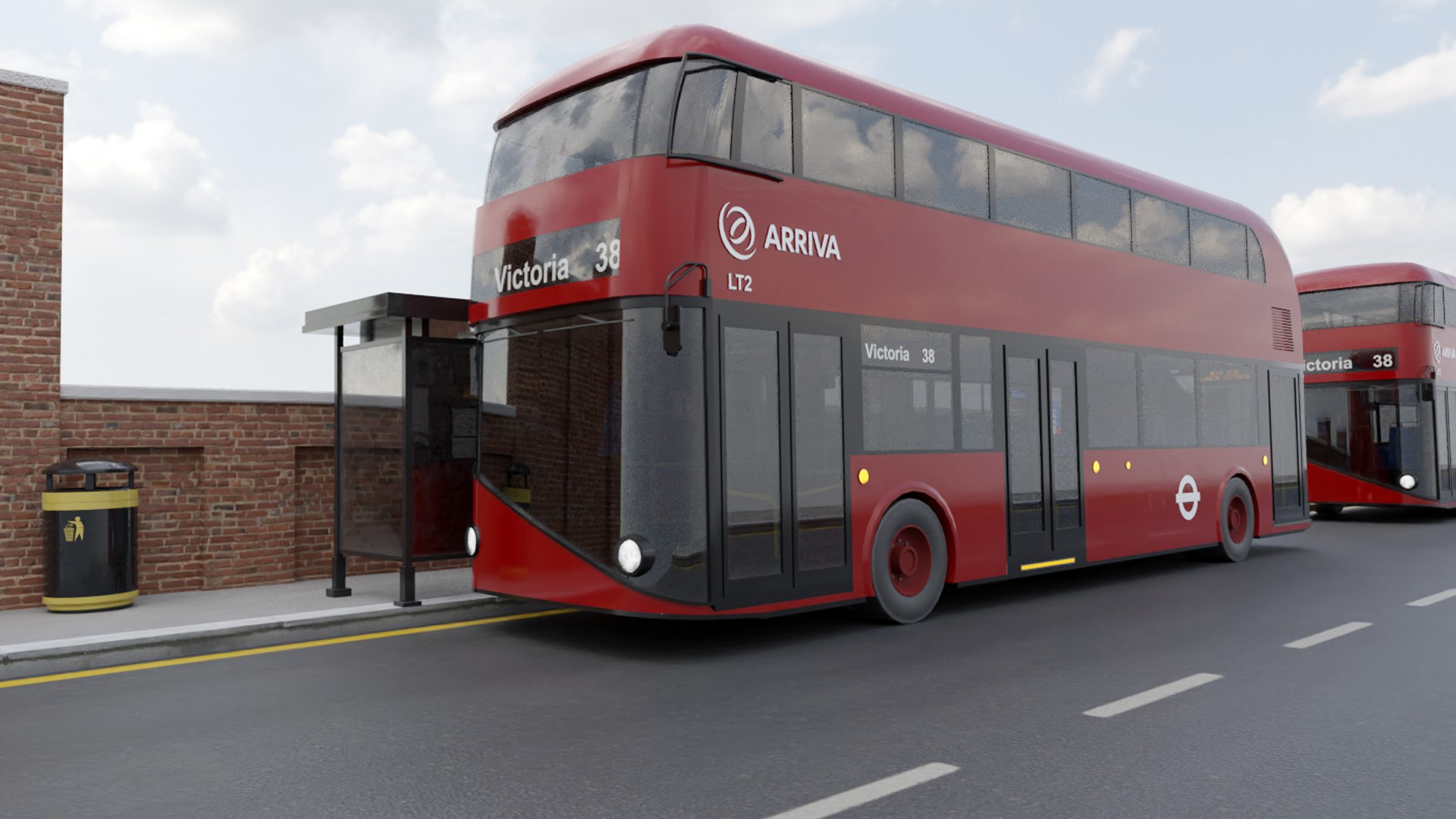 3D Red Routemaster London Bus Model - TurboSquid 2205026