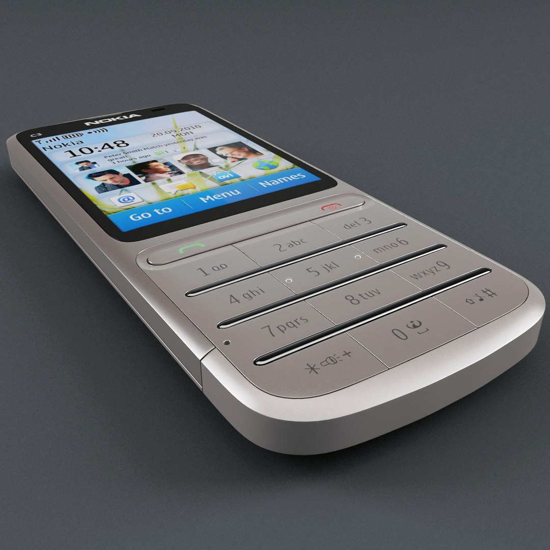 3dsmax Nokia C3-01 Metall