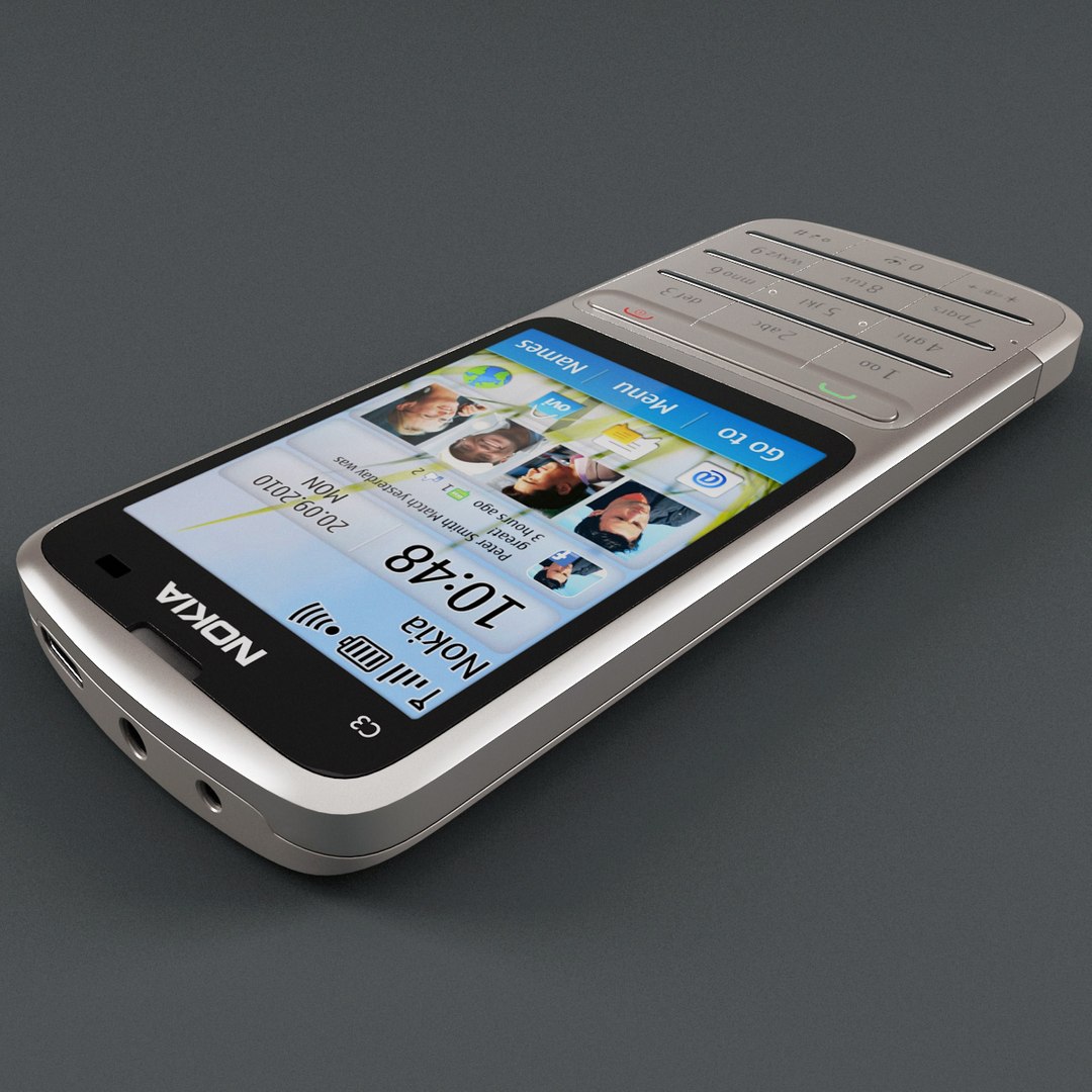3dsmax Nokia C3-01 Metall