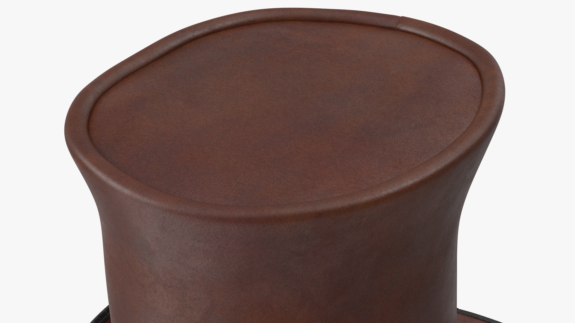 Leather Top Hat Brown v 3 3D model - TurboSquid 1822500