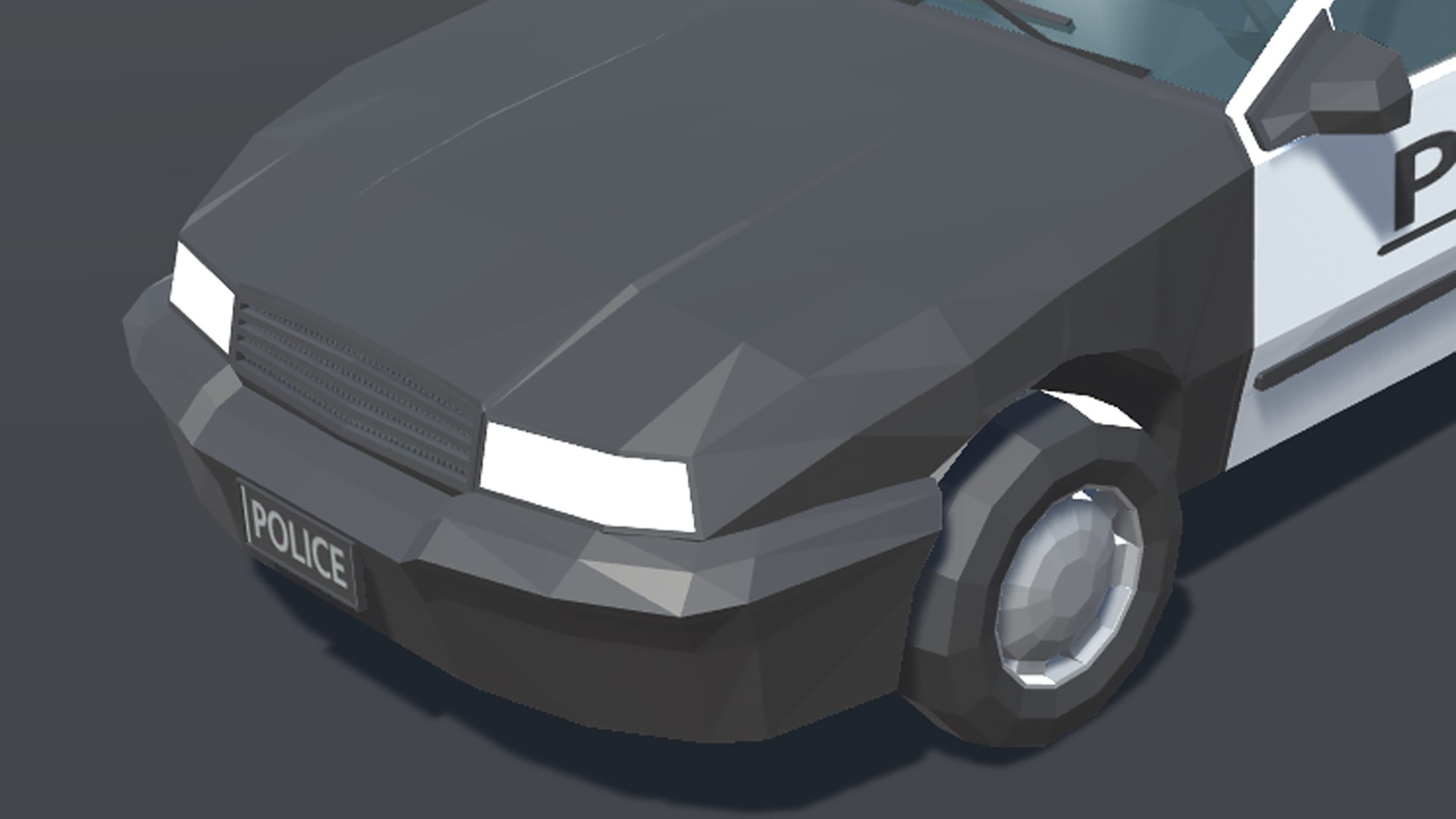 Police Car Low Poly 3D Model - TurboSquid 1834997