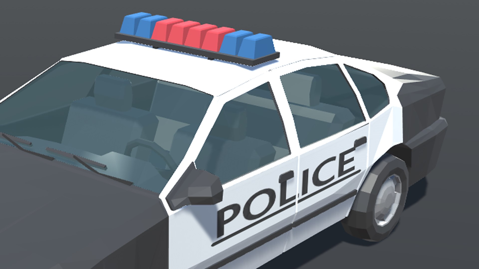 Police Car Low Poly 3D Model - TurboSquid 1834997