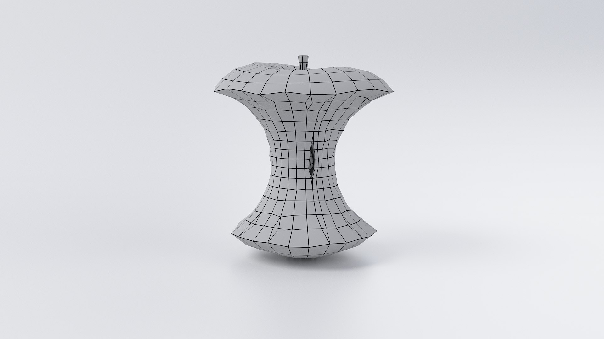 Cartoon Red Apple Core 3D Model - TurboSquid 2086526