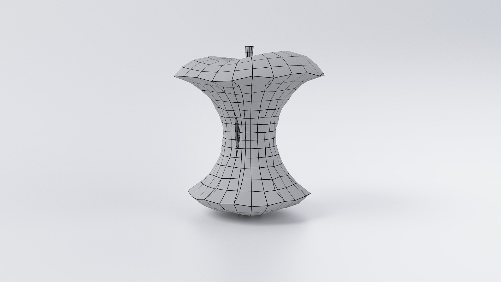 Cartoon Red Apple Core 3D Model - TurboSquid 2086526