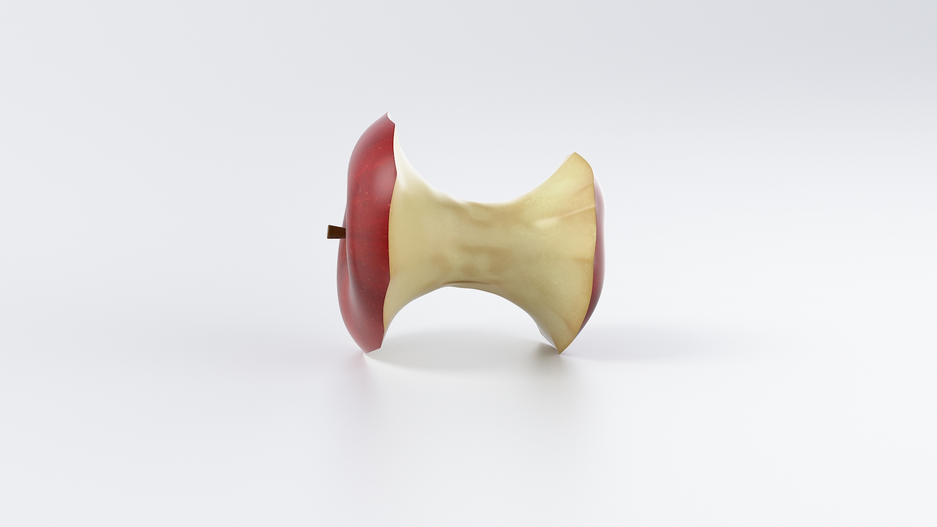 Cartoon Red Apple Core 3D Model - TurboSquid 2086526