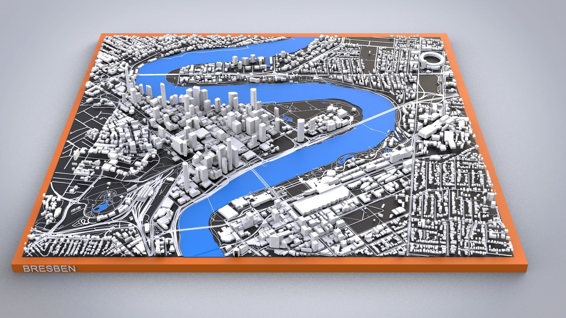 Cityscape Brisbane Queensland Australia 3D - TurboSquid 1800117