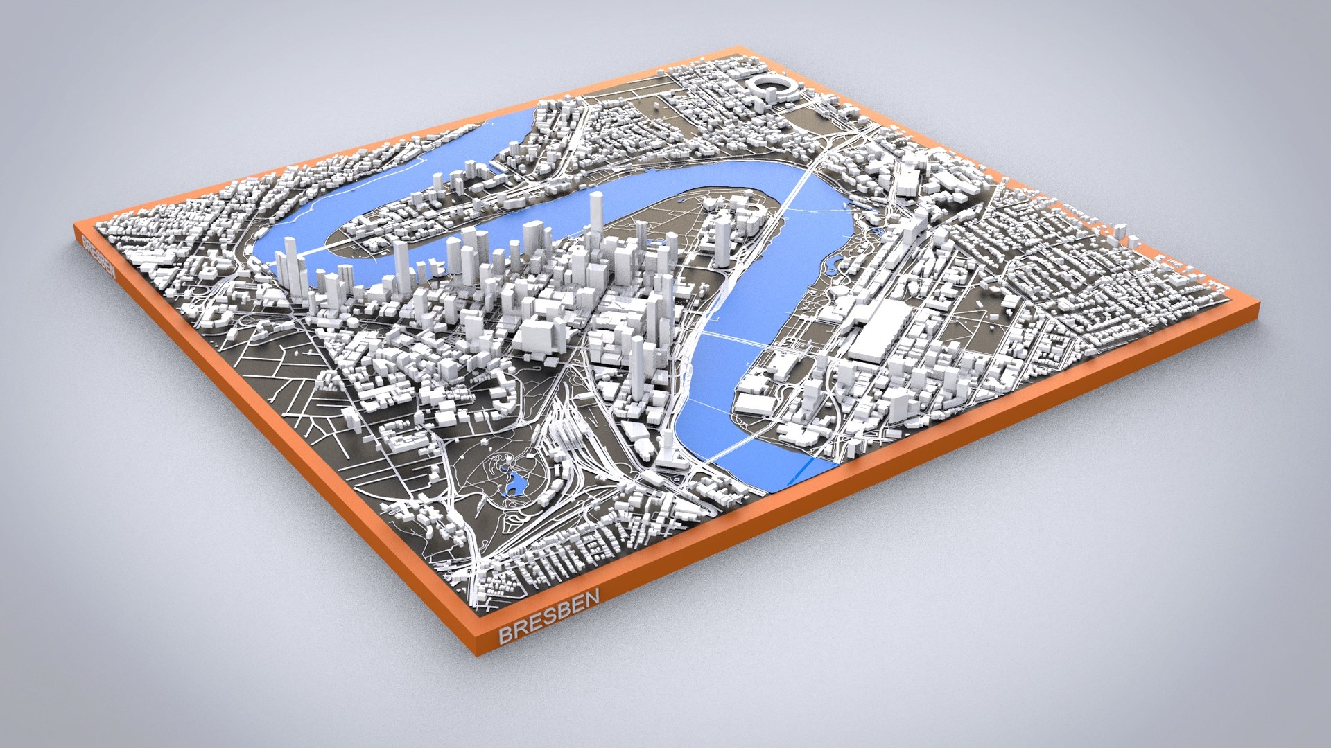 Cityscape Brisbane Queensland Australia 3D - TurboSquid 1800117
