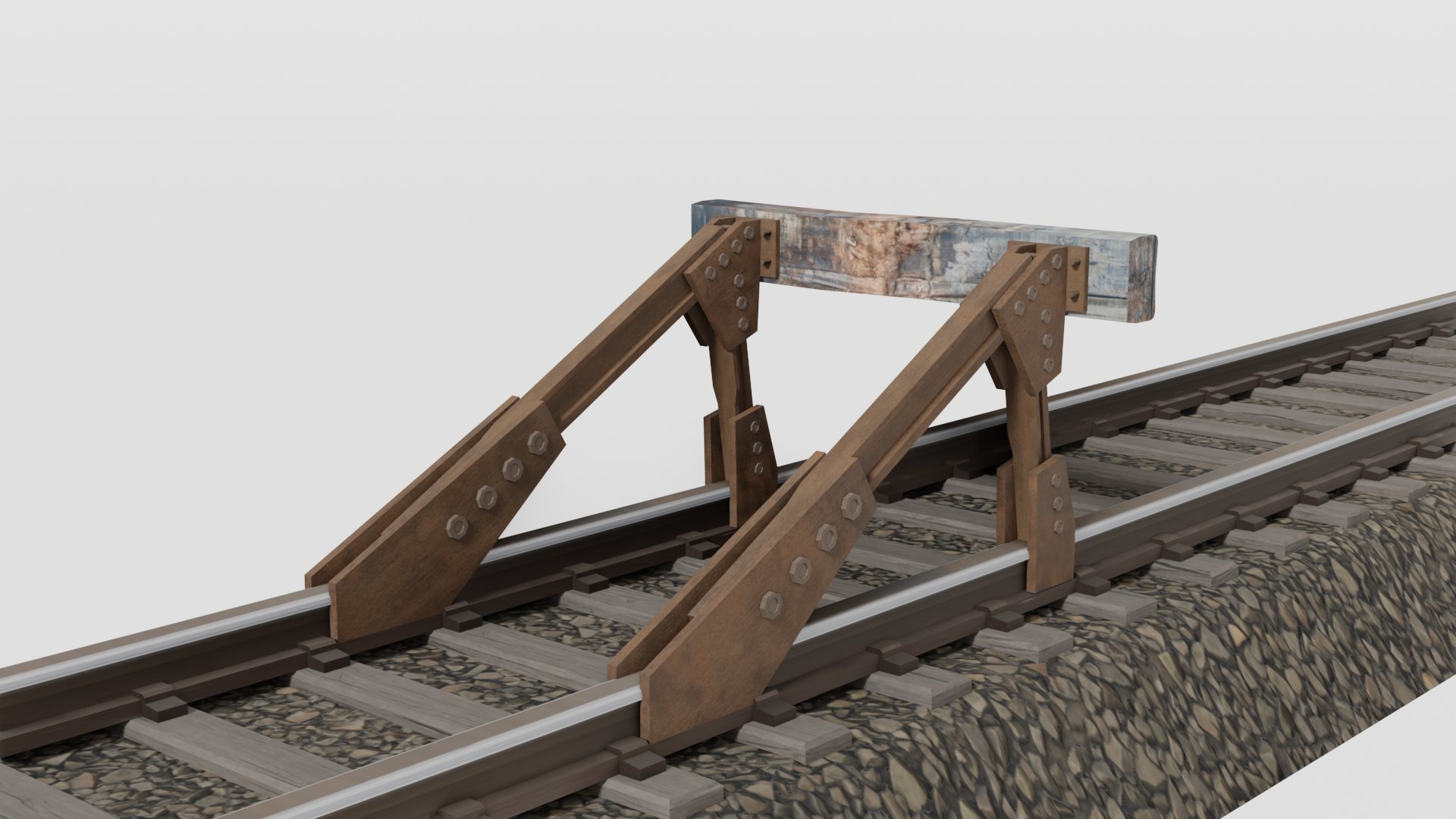 Worn Railway Buffer 3D - TurboSquid 2094702