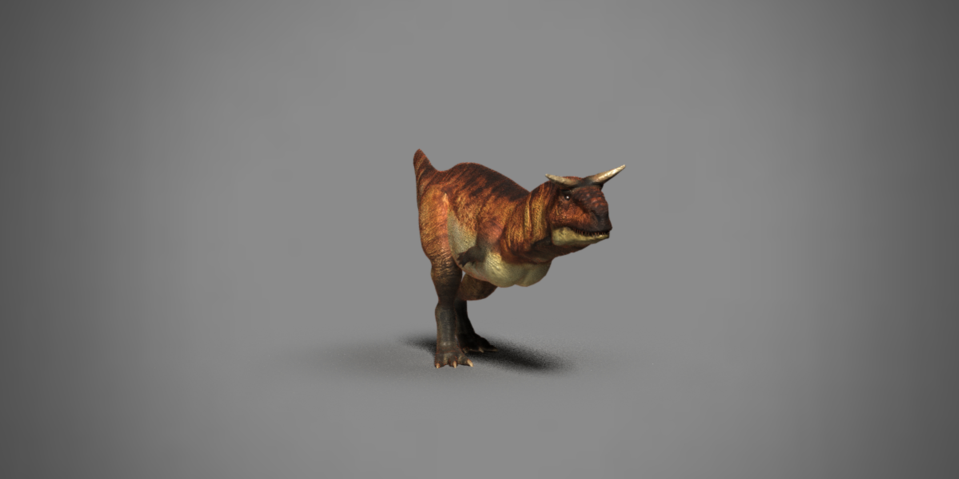 3d obj carnotaurus blender materials