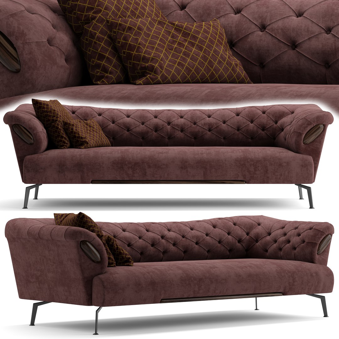 Lester classic sofa model - TurboSquid 1472108