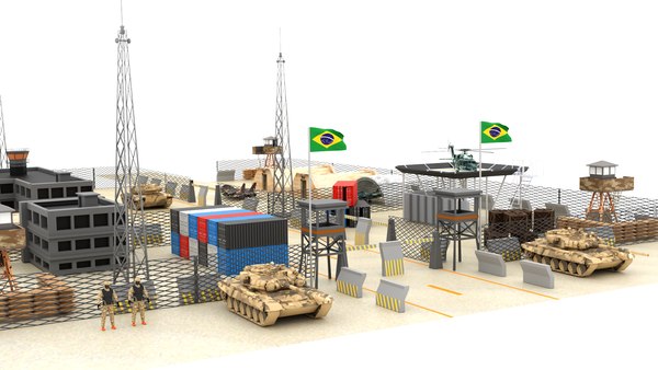 modelo 3d Base militar de Brasil - TurboSquid 1884827