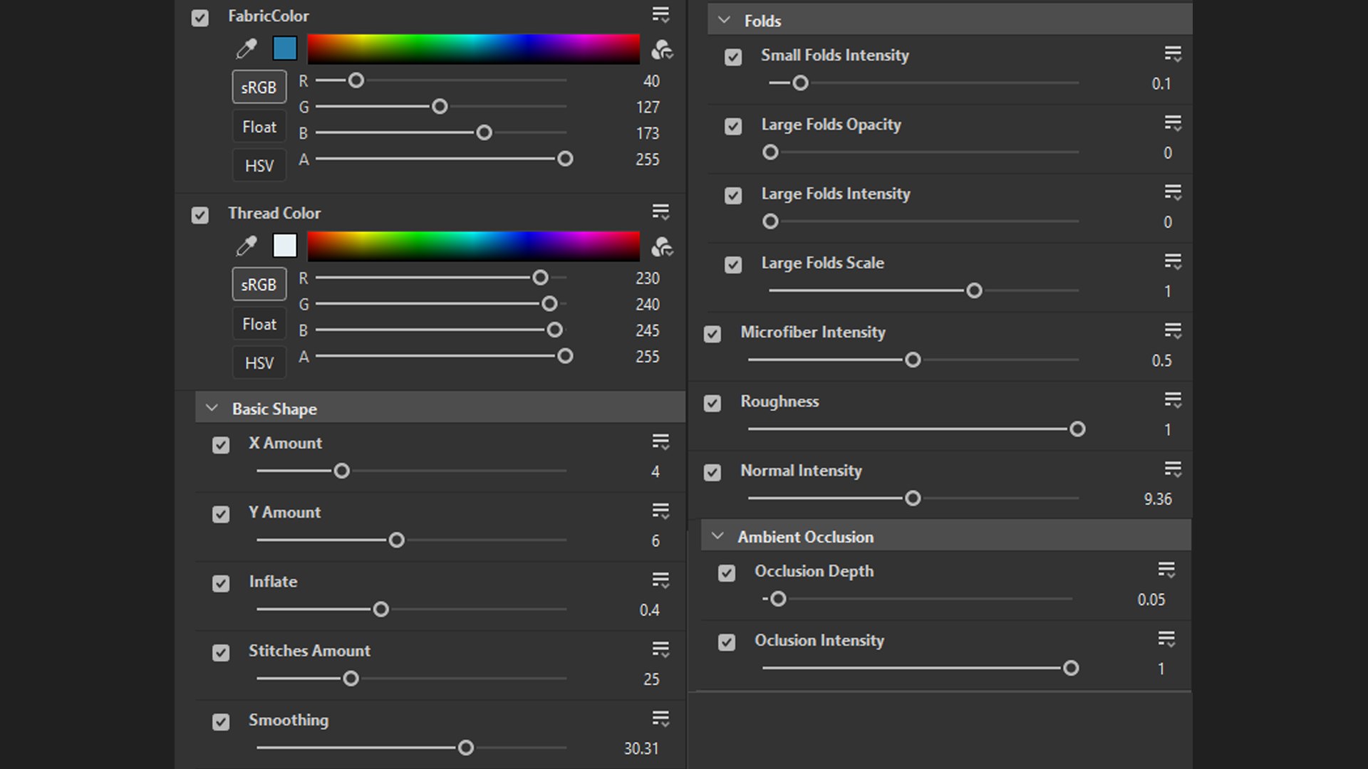 3D Soft Stitched Wall Seamless Customizable PBR Material Textures ...