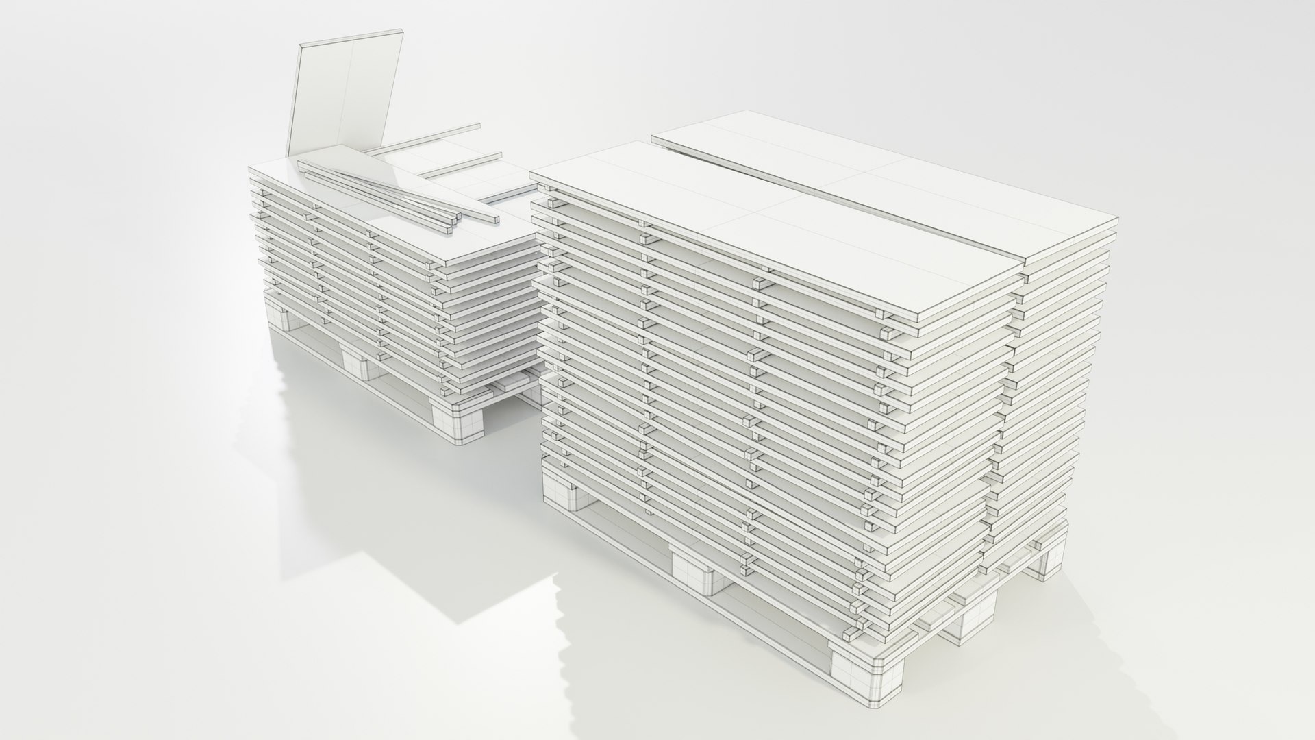 Pallet With Wood Slabs 3D Model - TurboSquid 1968227