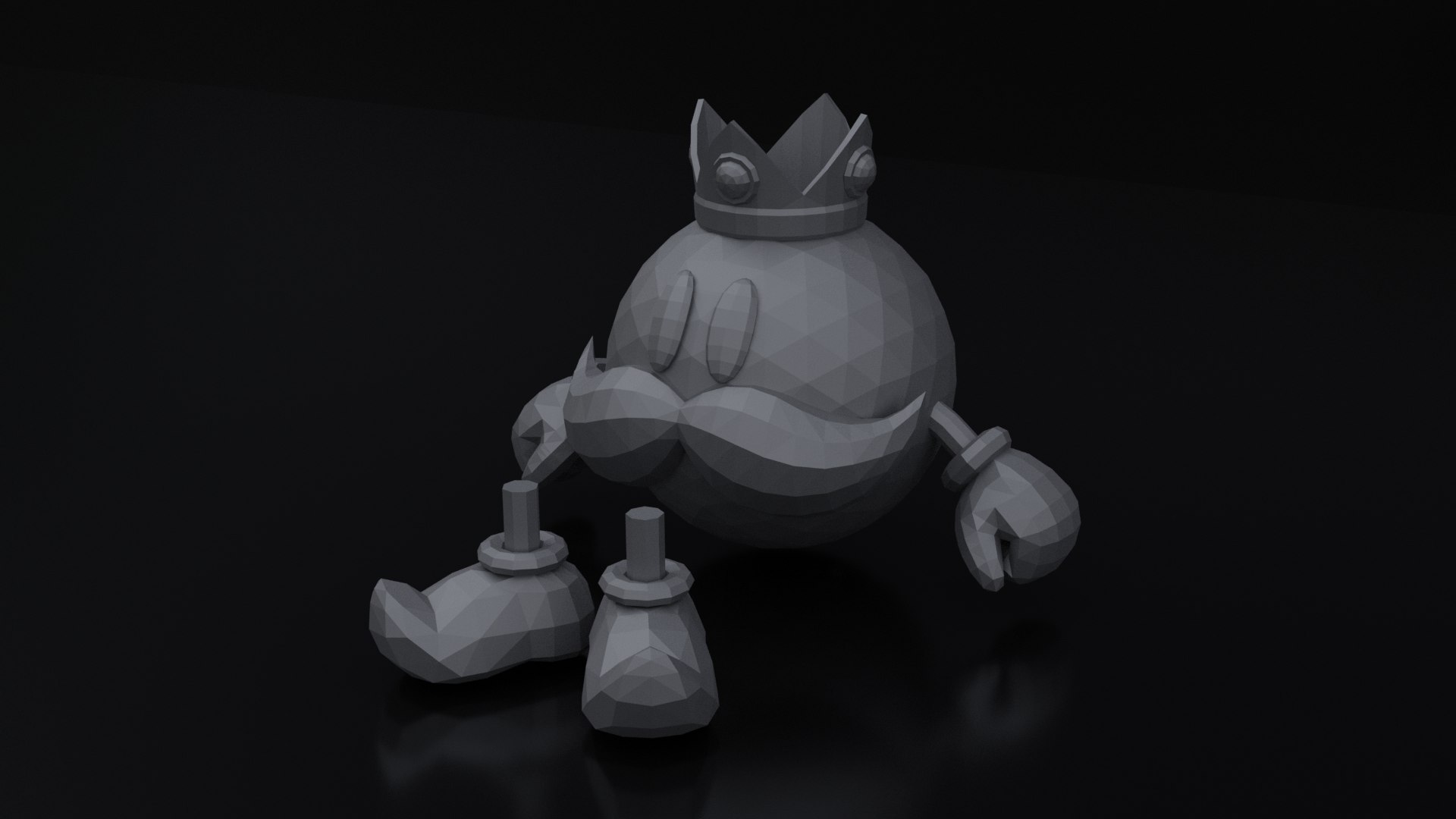 3D Model King Bob-omb Super Mario - TurboSquid 2348099