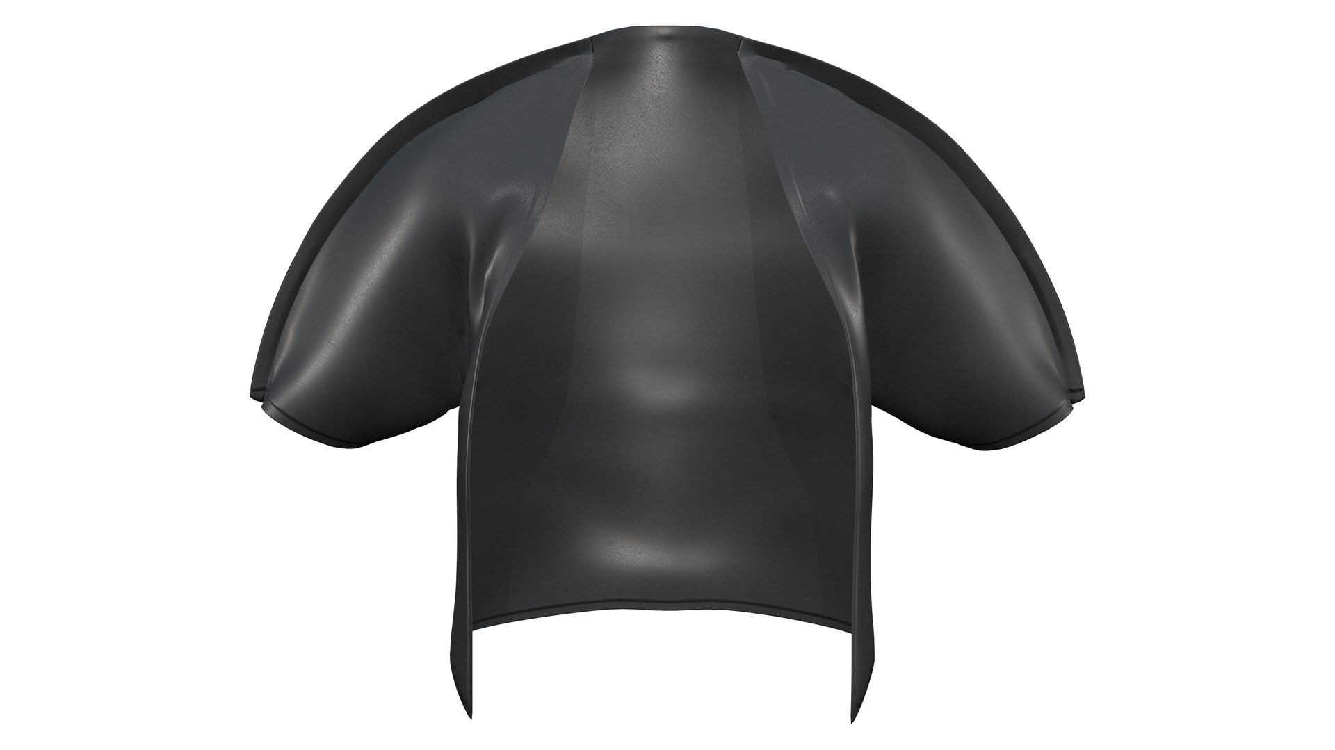 Retro Black Leather Bolero 3D model - TurboSquid 2076058