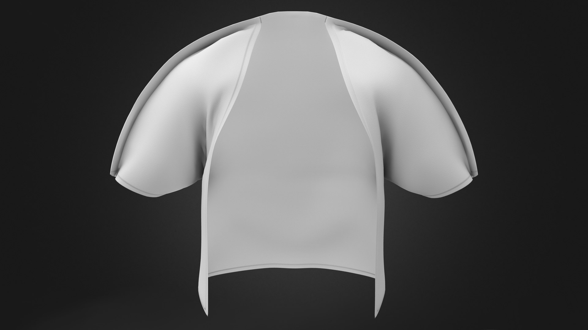 Retro Black Leather Bolero 3D model - TurboSquid 2076058