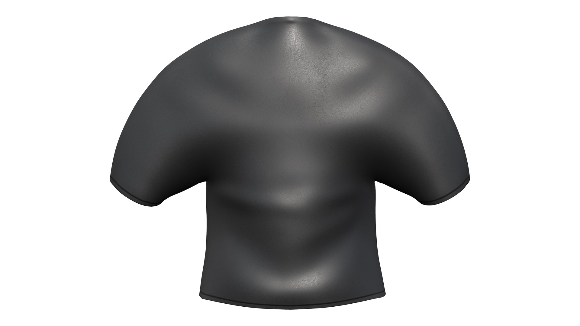 Retro Black Leather Bolero 3D model - TurboSquid 2076058