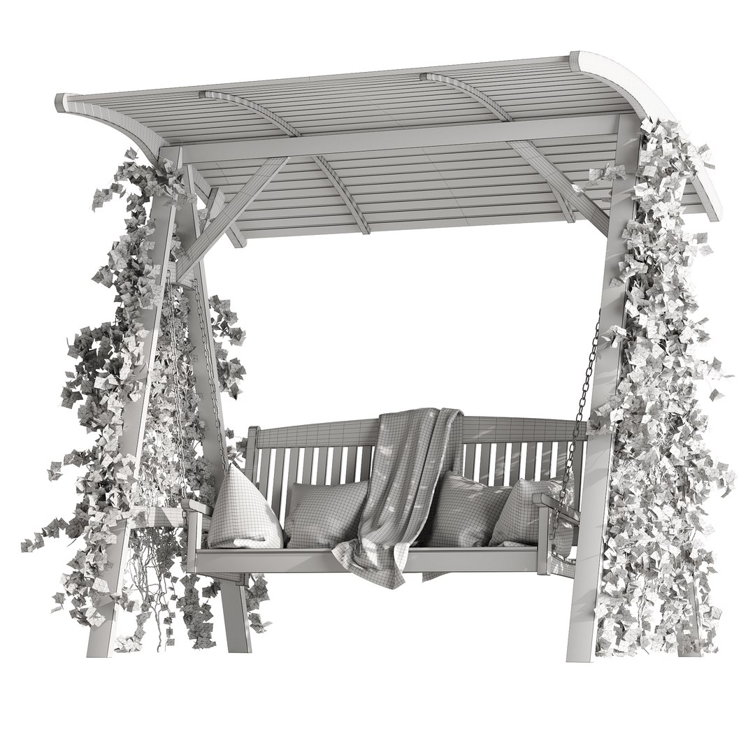 3D Garden Swing 2 Model - TurboSquid 1757372