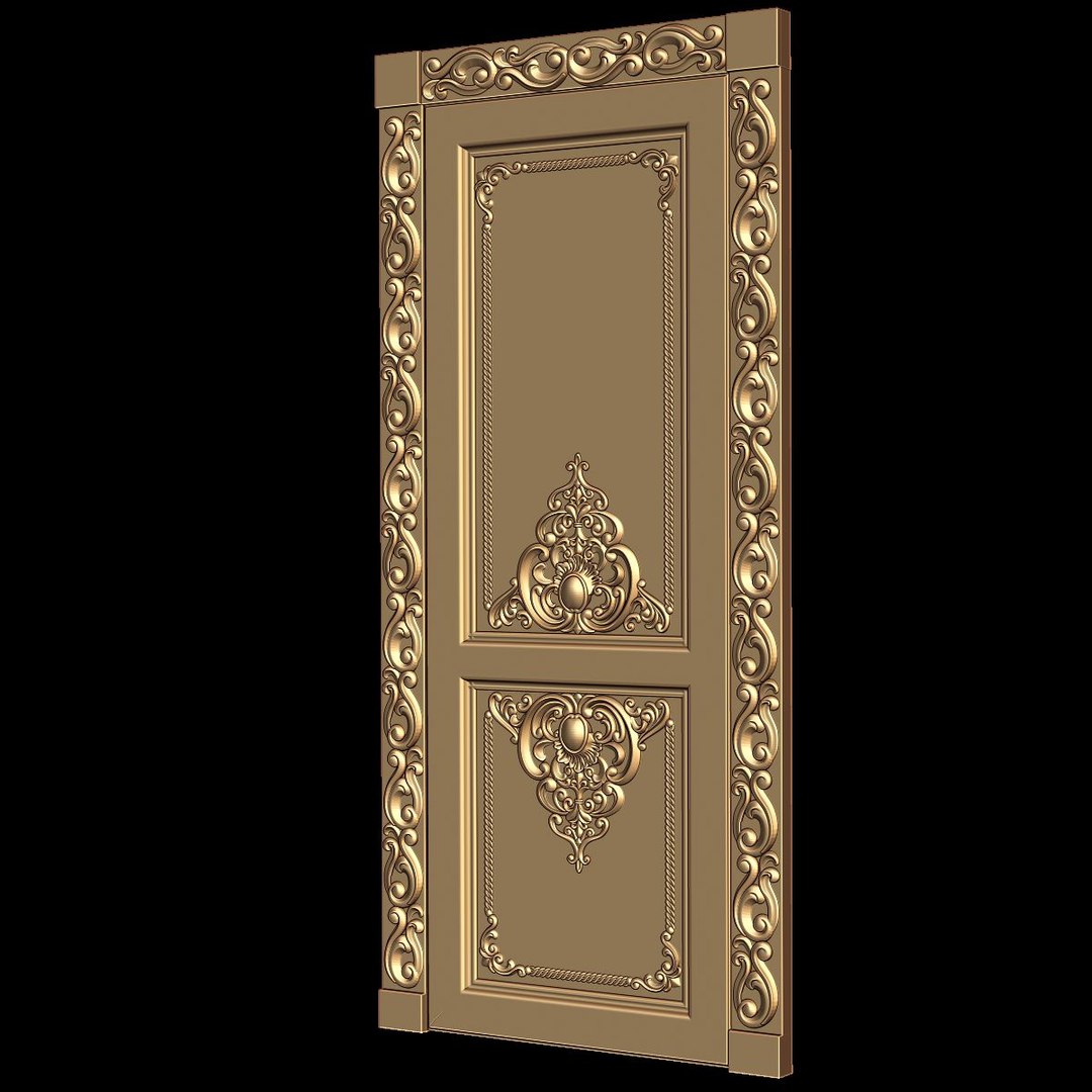 3d door stl cnc model